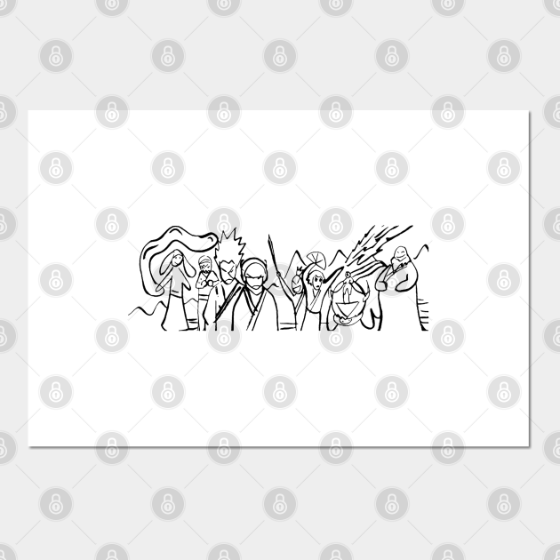 Avatar The Last Airbender Sokkas Drawing Sokkas Drawing Posters And Art Prints Teepublic